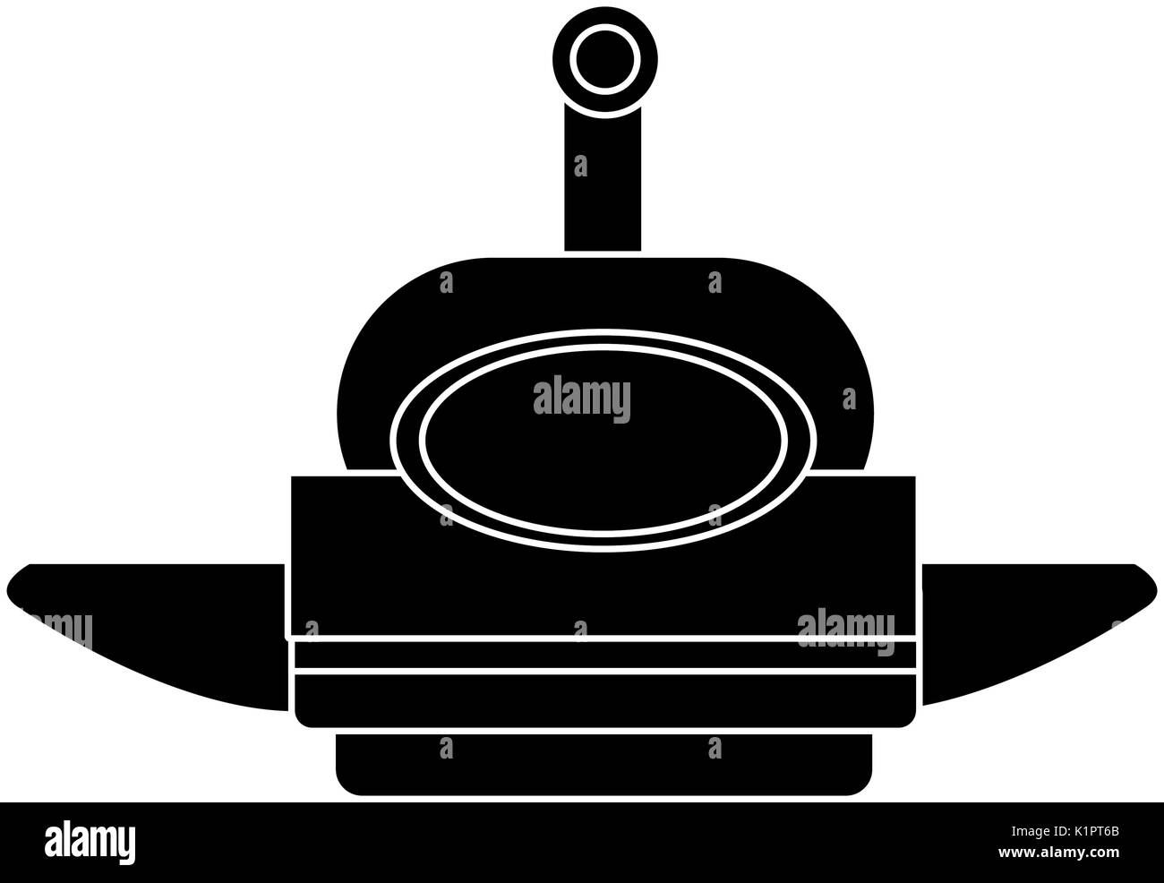 smart robot future technologies theme on white background vector ...