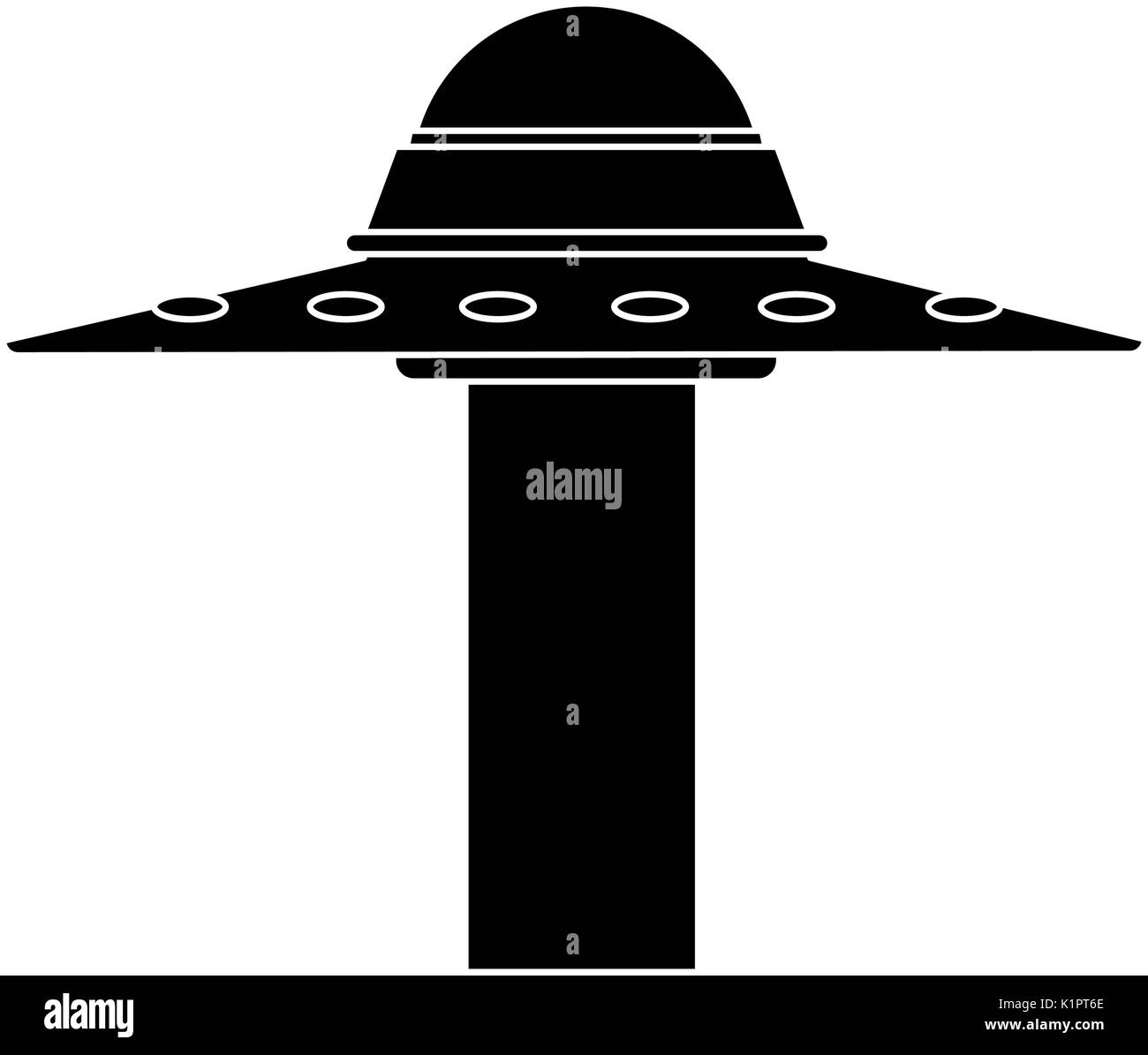 Flying saucer shape Black and White Stock Photos & Images - Alamy