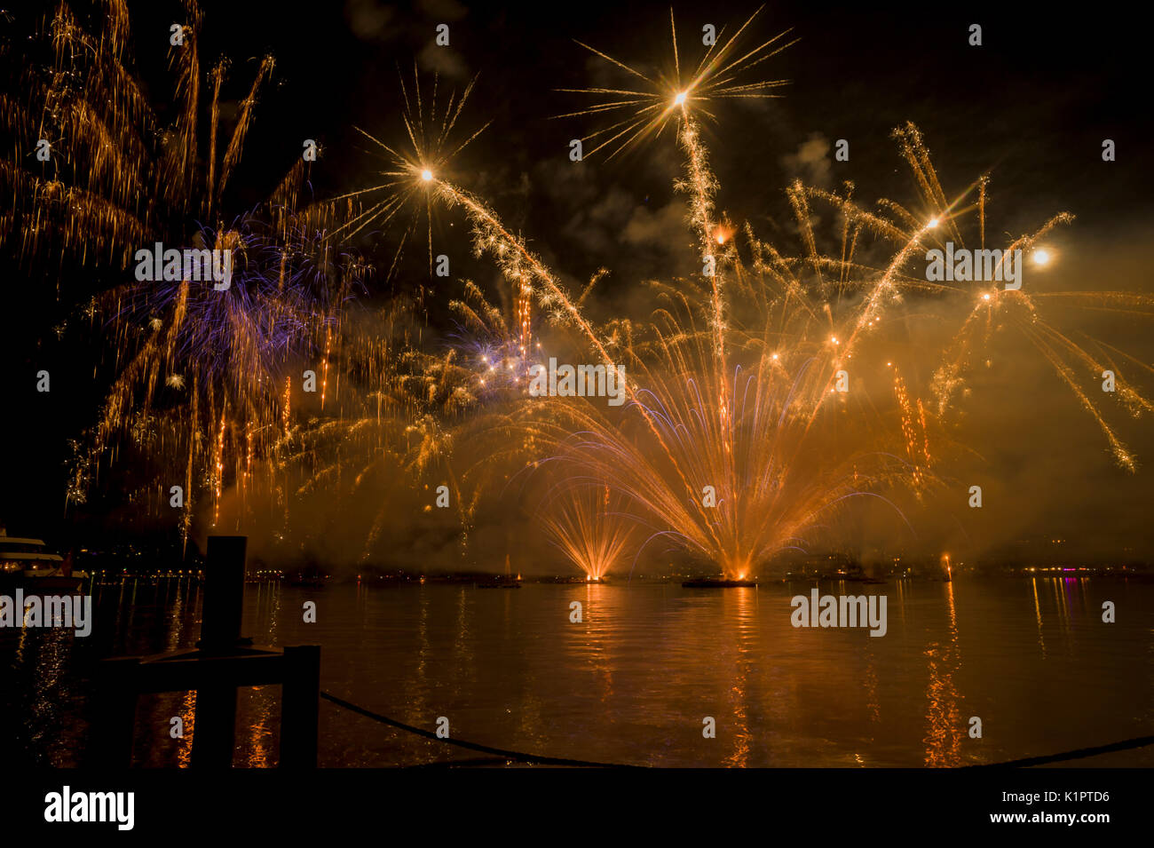 Geneva, Switzerland, The fireworks are spectacular every year ...