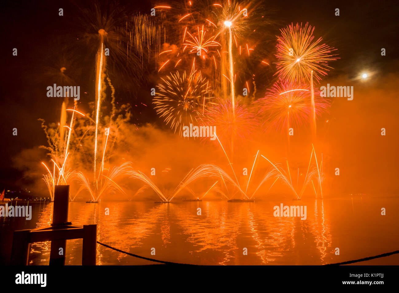 Geneva, Switzerland, The fireworks are spectacular every year ...