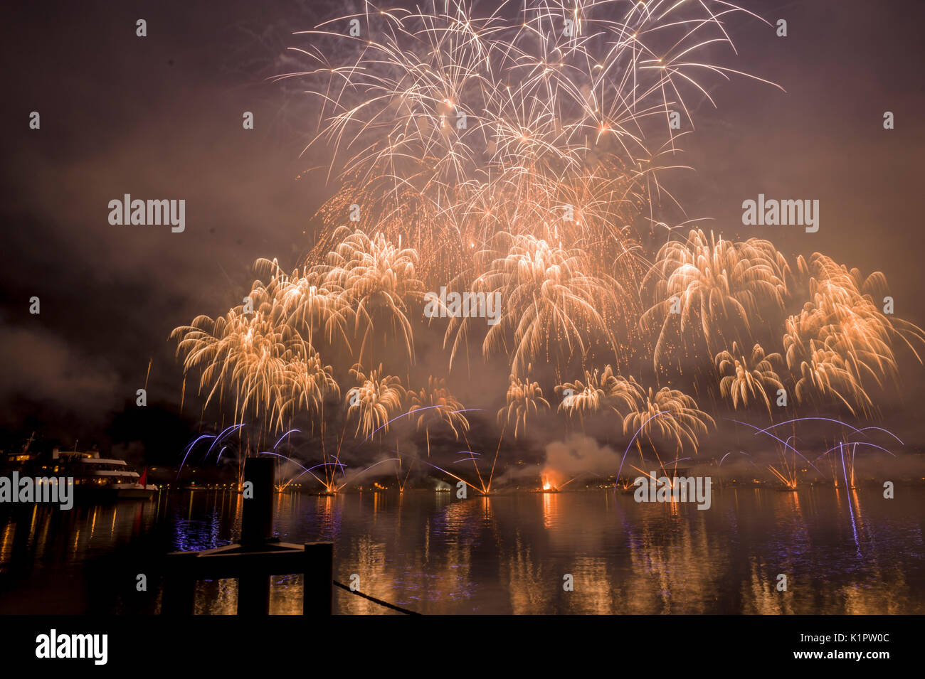 Geneva, Switzerland, The fireworks are spectacular every year ...