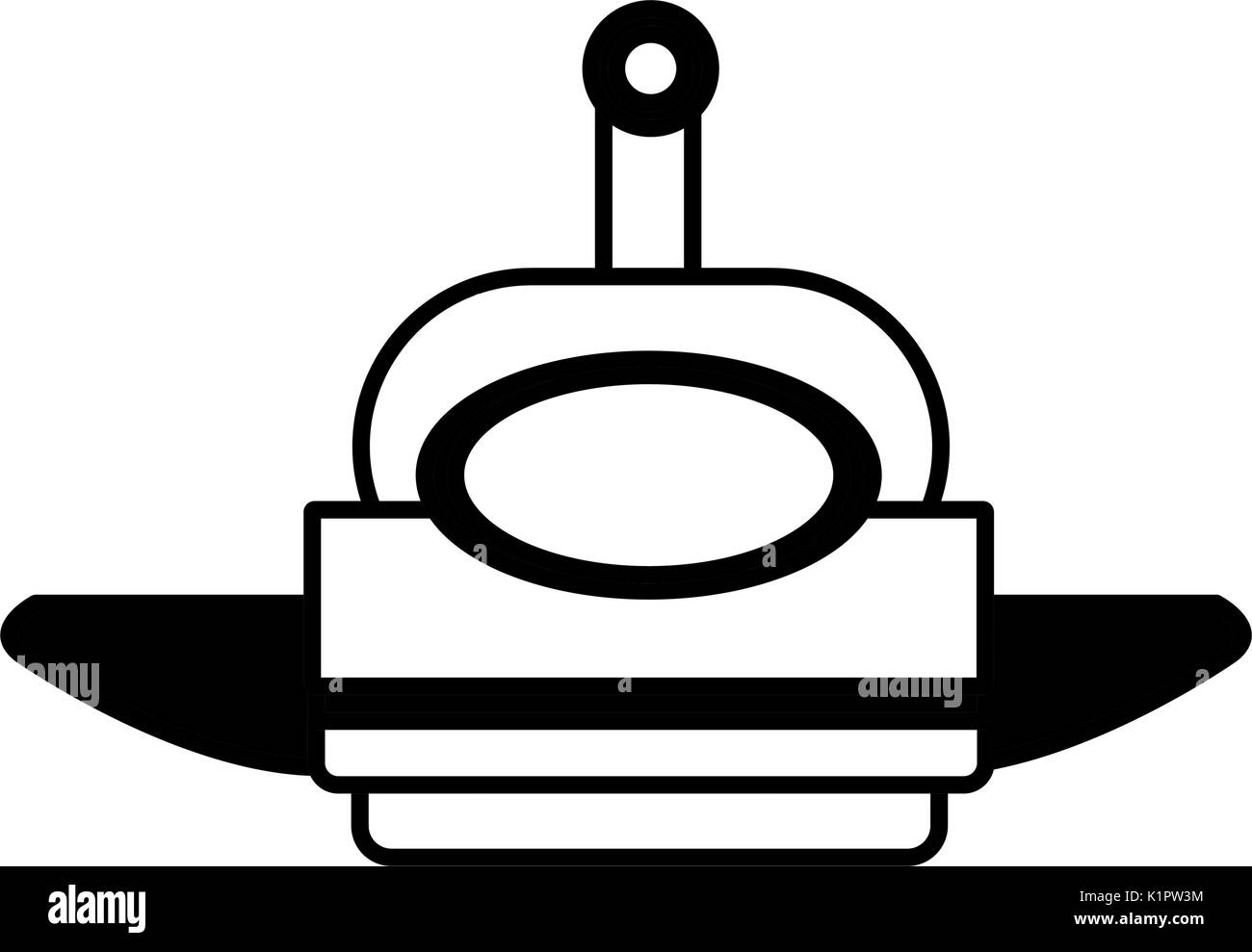 smart robot future technologies theme on white background vector ...