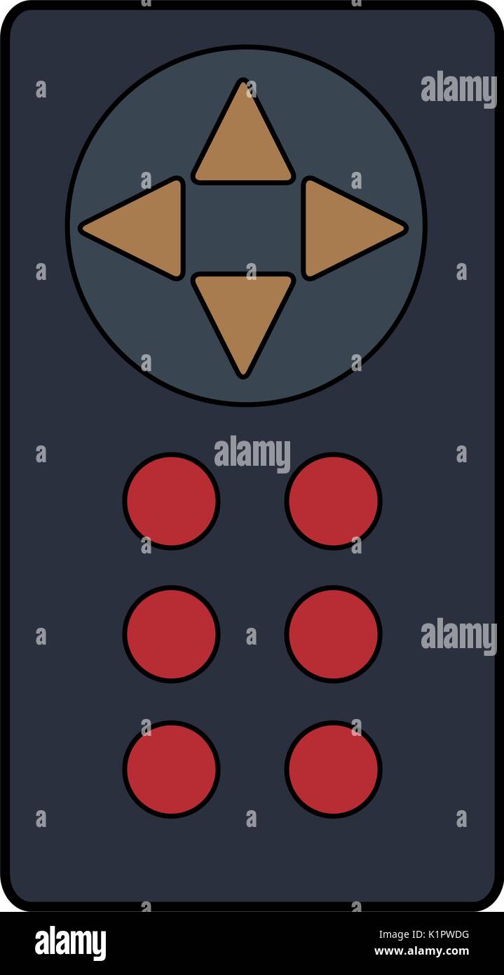 drone remote control device transmitter technology vector illustration ...