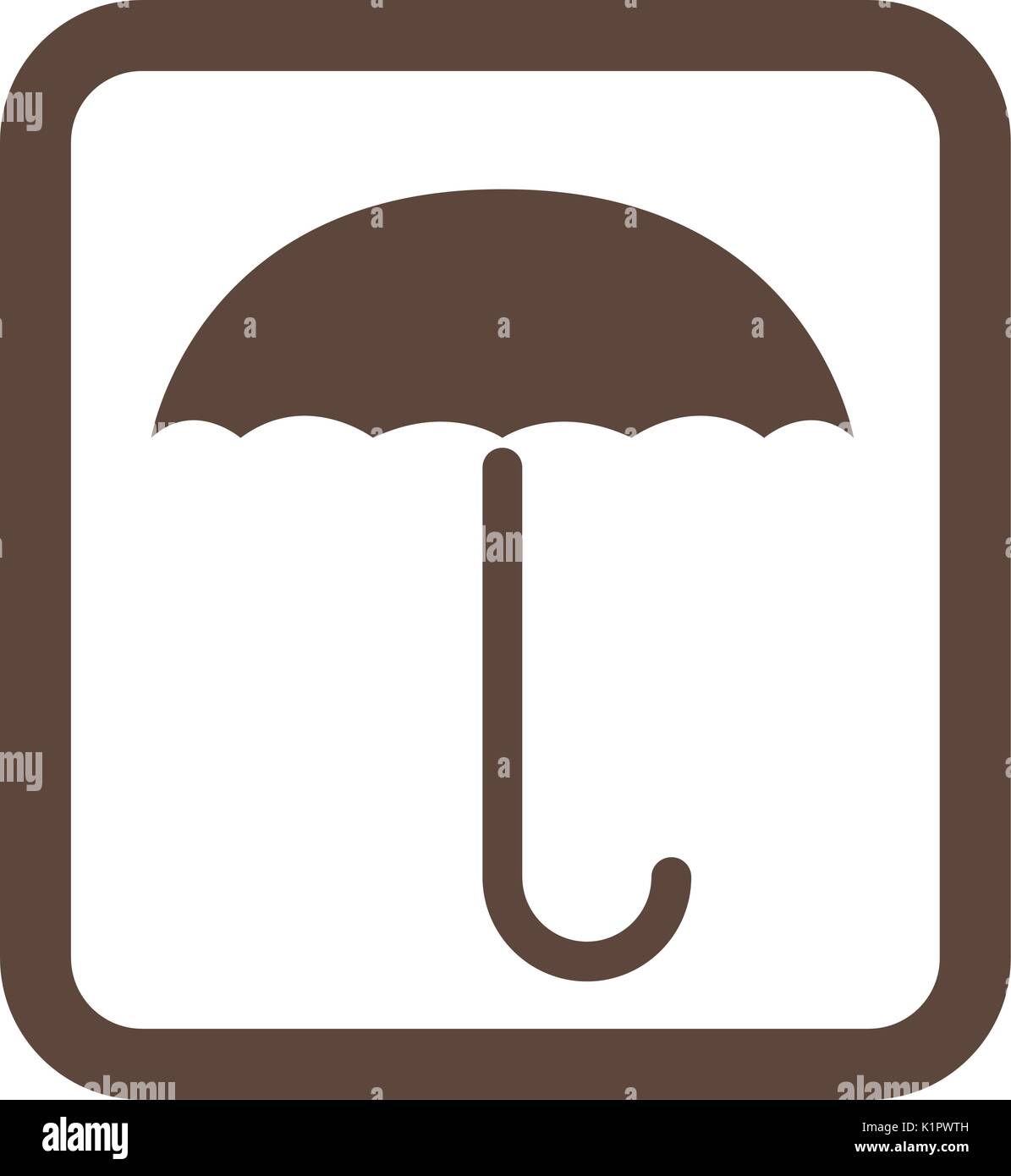 keep dry protect cargo from excessive humidity symbol isolated on white ...