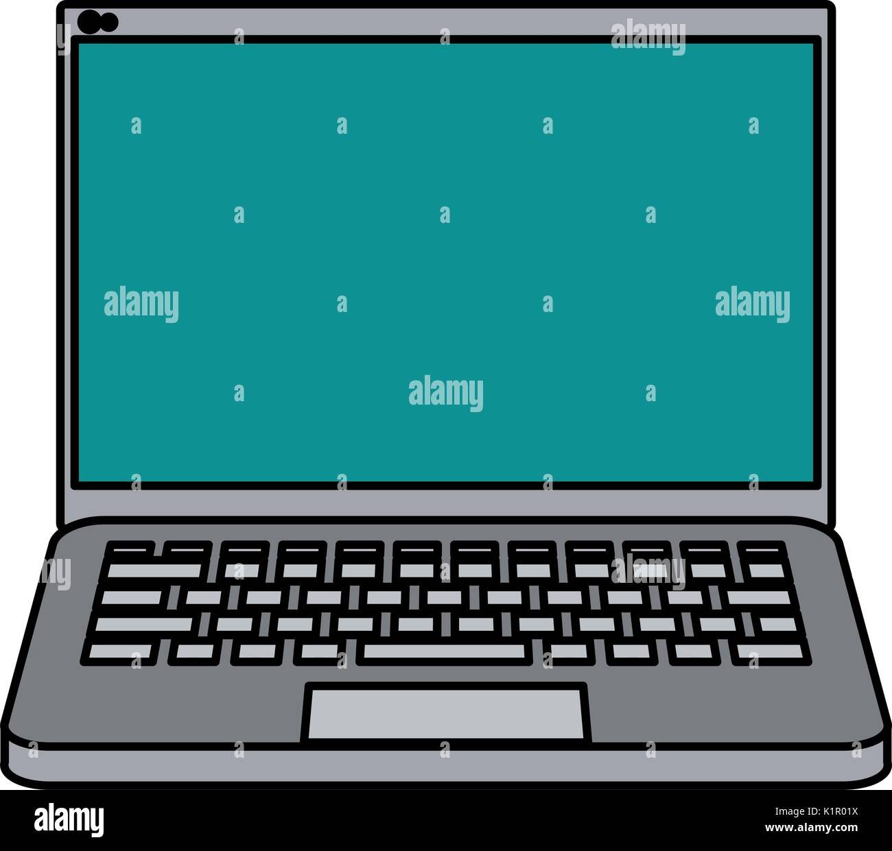 laptop computer frontview icon image vector illustration design Stock ...