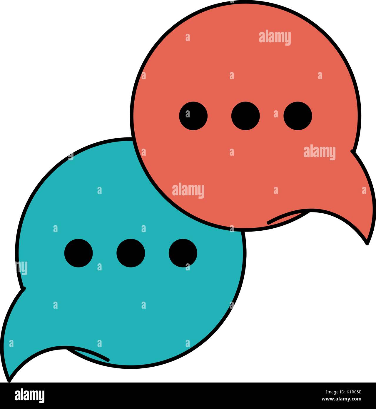 conversation bubbles icon image vector illustration design Stock Vector ...