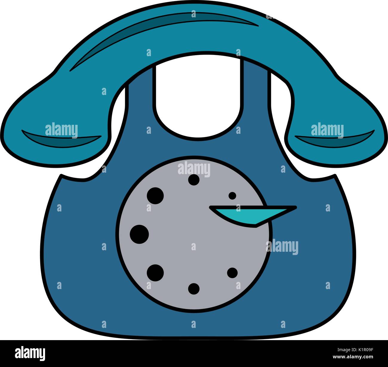 vintage rotary telephone icon image vector illustration design Stock ...