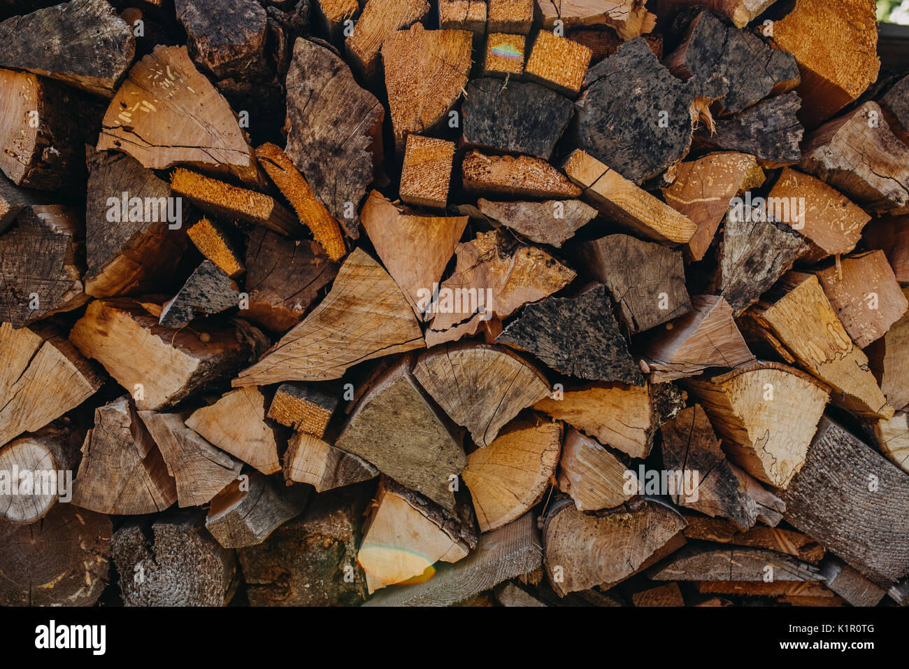 stack of firewood background Stock Photo - Alamy