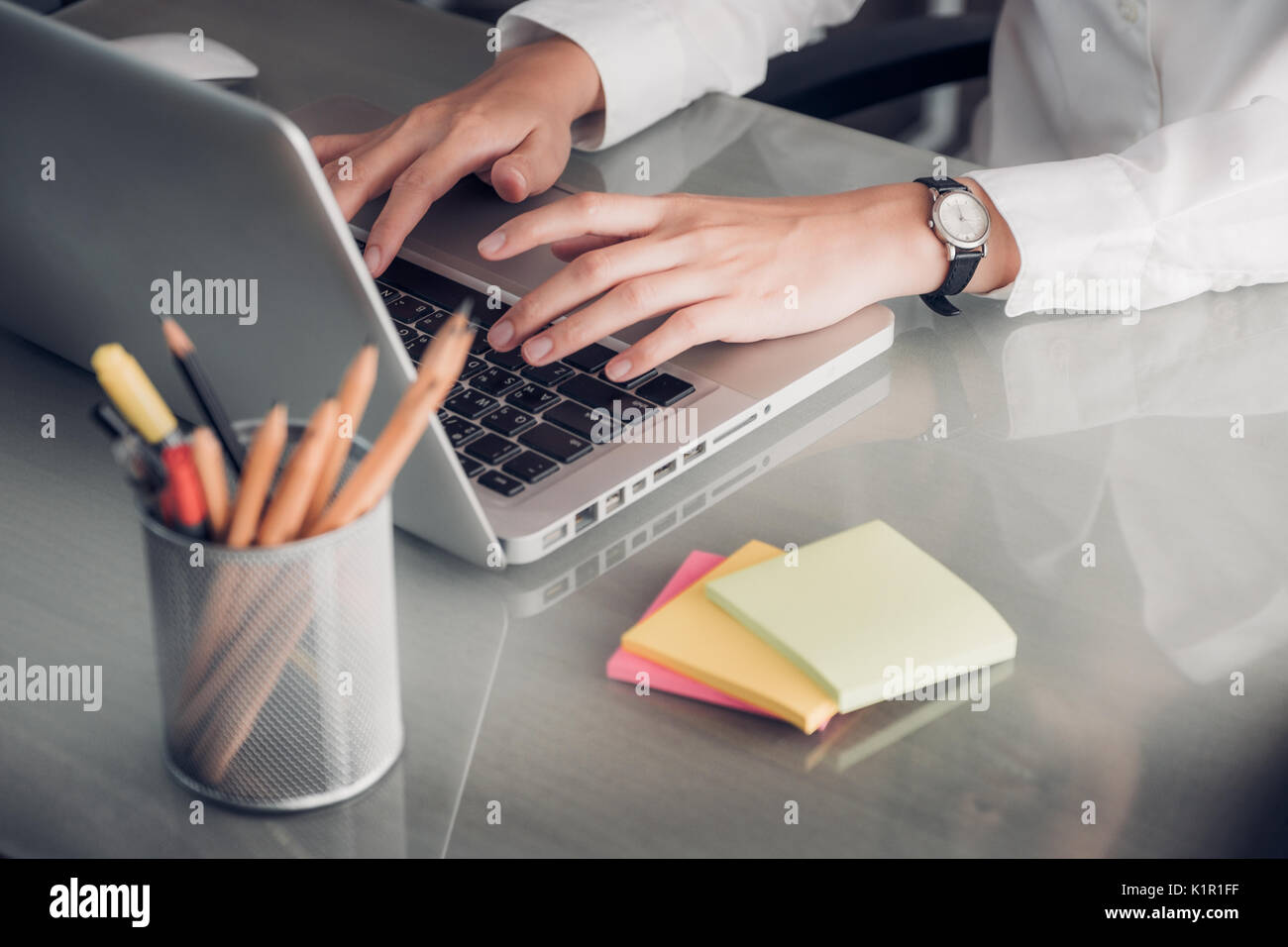 Hand typing hi-res stock photography and images - Alamy