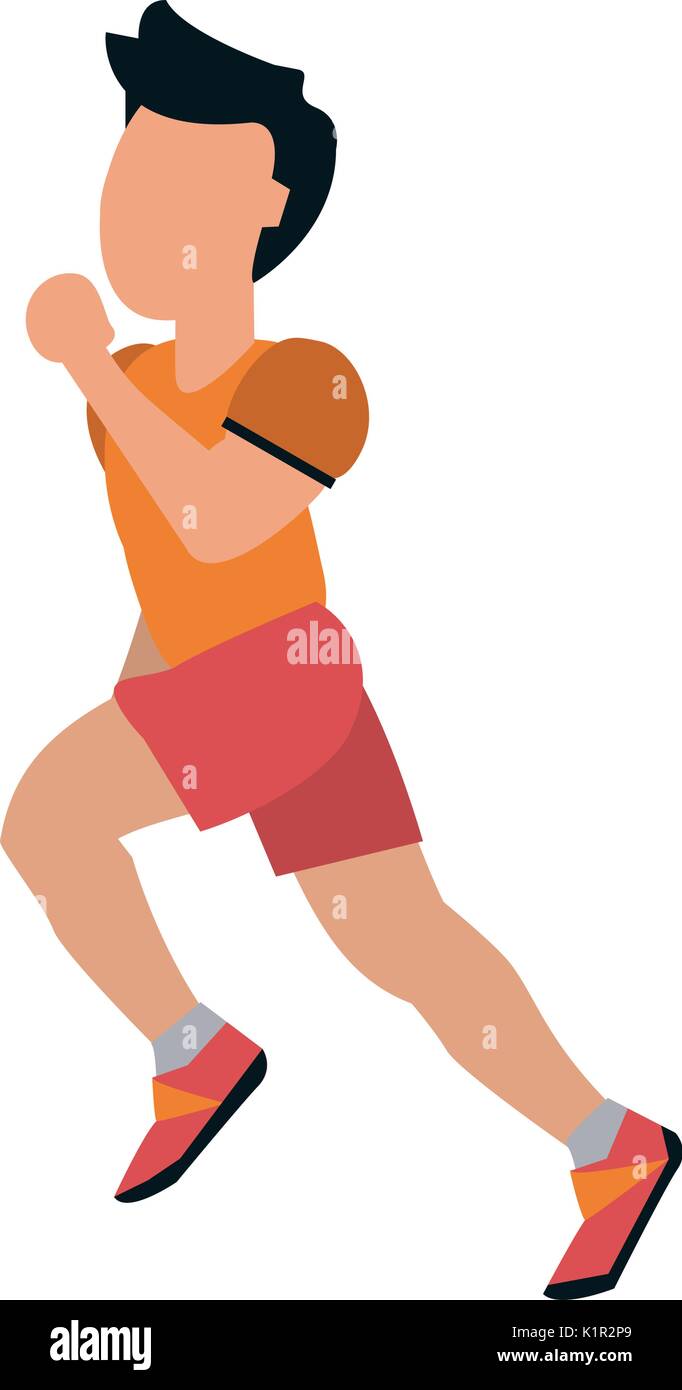 Man avatar running icon Cut Out Stock Images & Pictures - Alamy