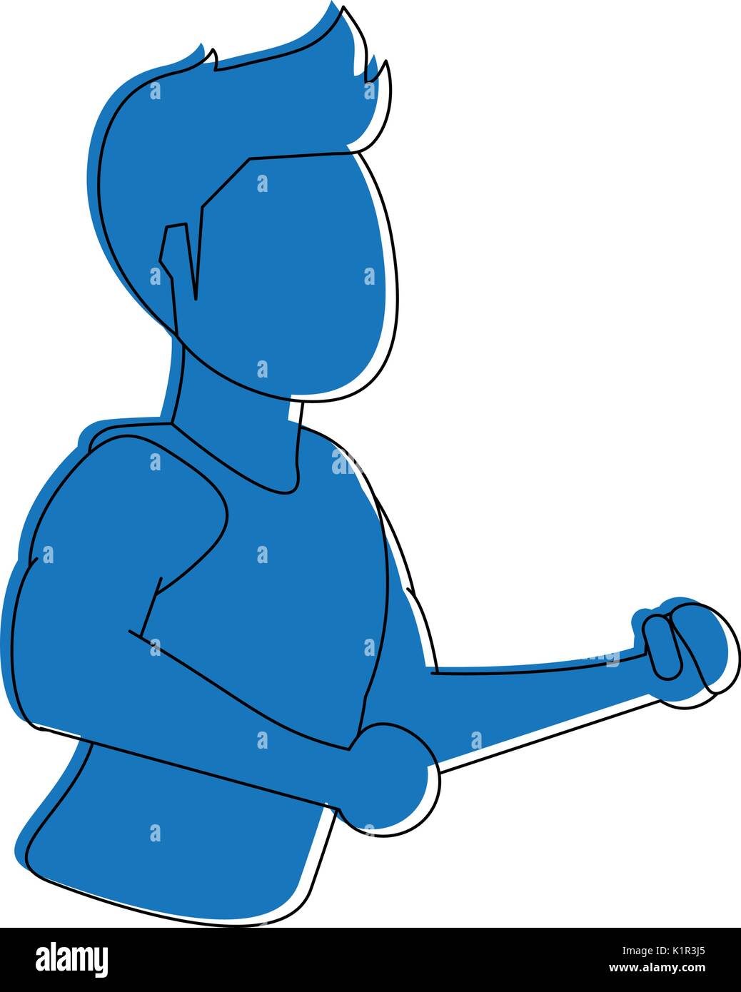 running man avatar sideview icon image Stock Vector Image & Art - Alamy