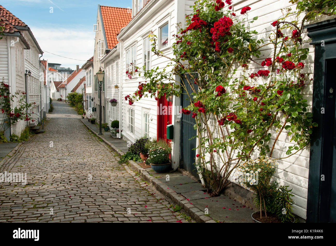The old town of Stavanger, Norway Stock Photo - Alamy