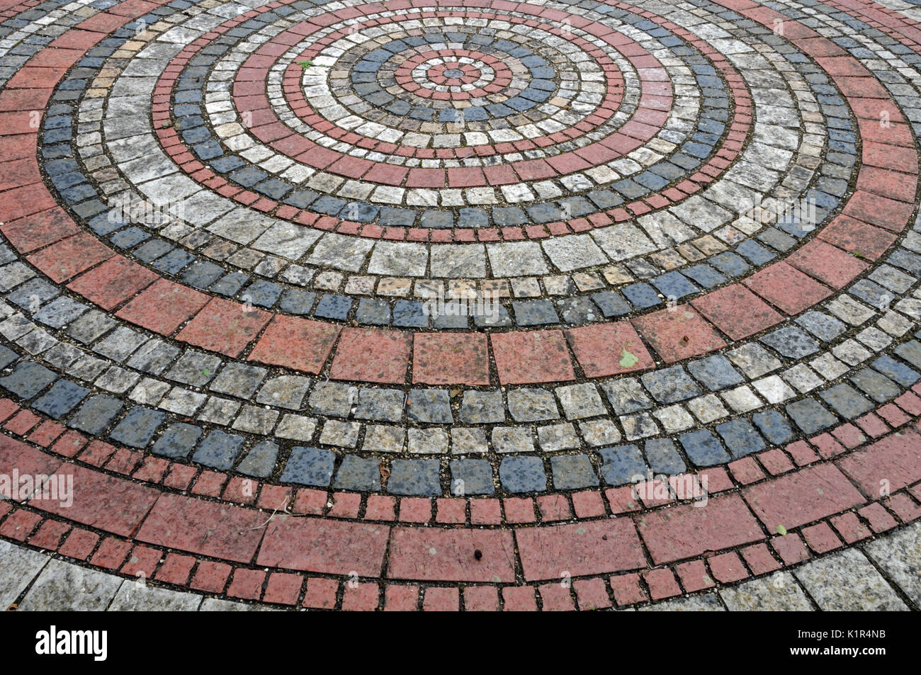 colourful circular pavement Stock Photo - Alamy