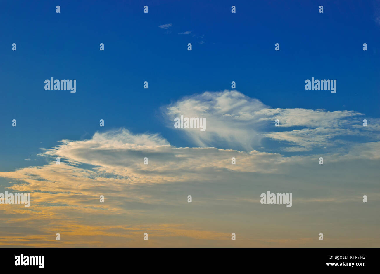 Beautiful clouds seen in the afternoon Stock Photo - Alamy