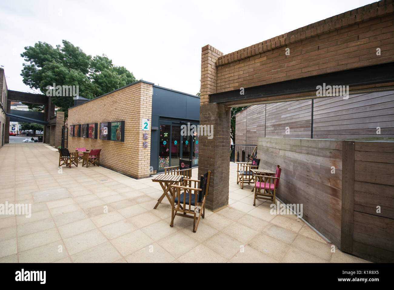 Errol Flynn Cinema Derngate Northampton England UK chairs tables table ...
