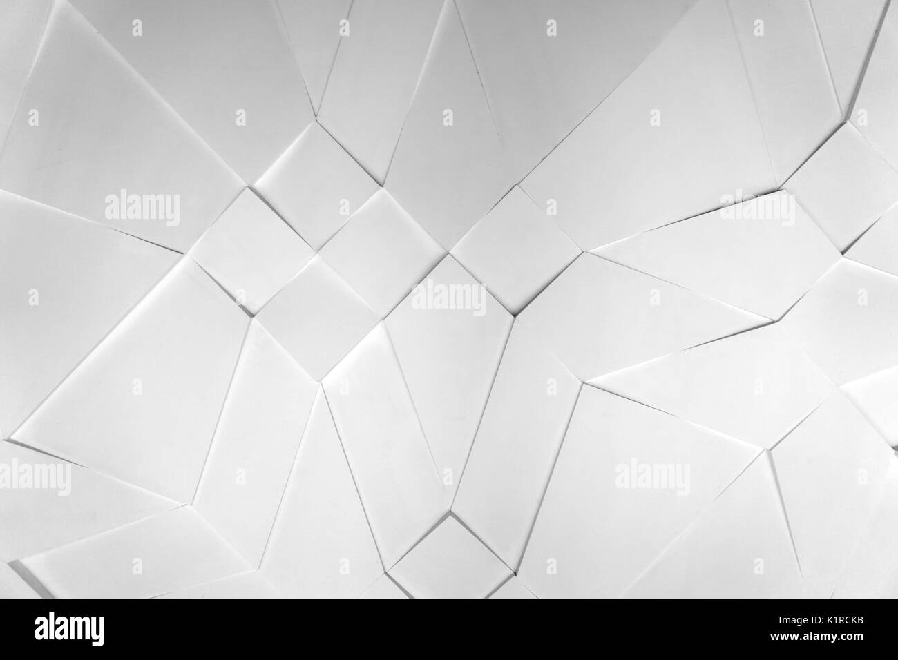 Abstract geometric white wall Stock Photo - Alamy