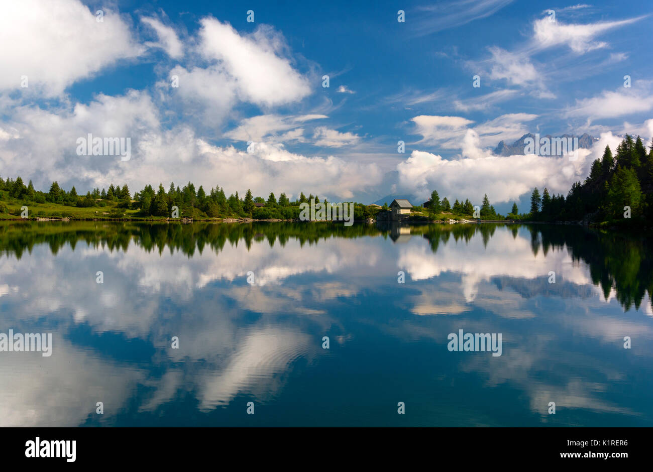 Aviolo lake in Adamello park, province of Brescia, Italy Stock Photo ...