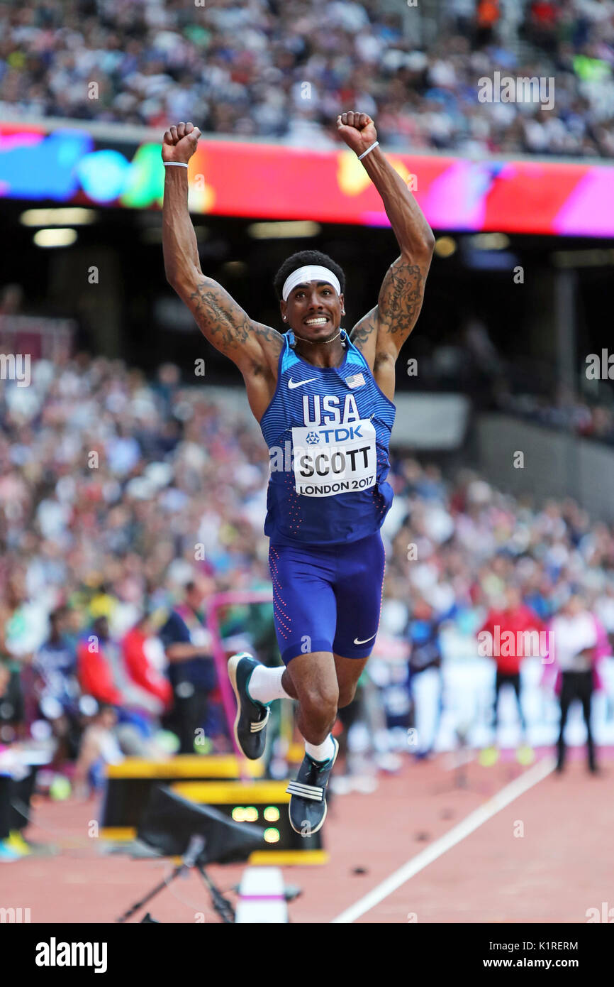 Donald SCOTT (United States of America) competing in the Men's Triple ...