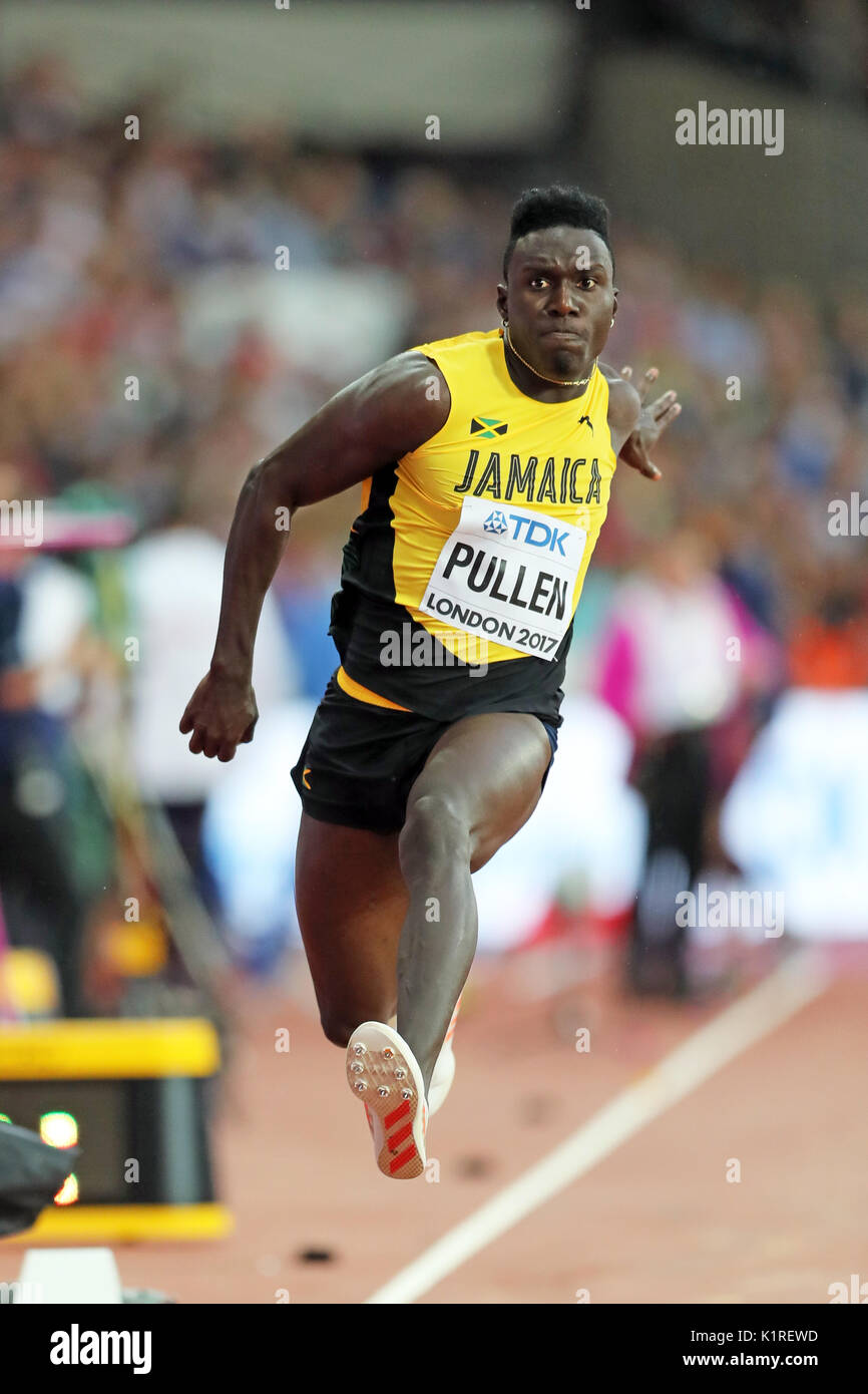 Clive PULLEN (Jamaica) competing in the Men's Triple Jump Qualification ...