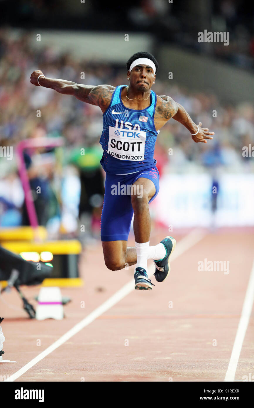 Donald SCOTT (United States of America) competing in the Men's Triple ...