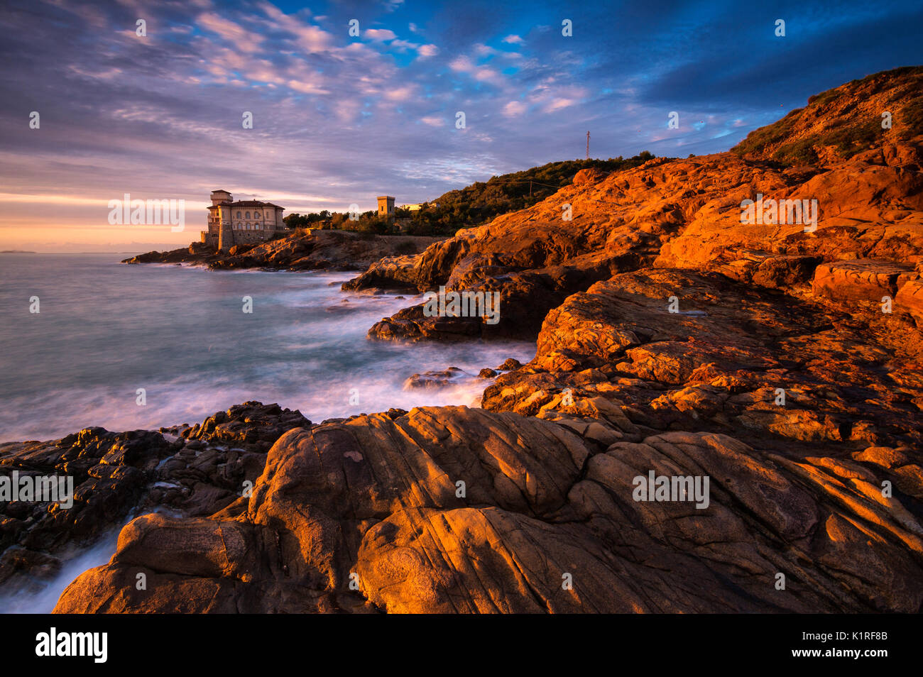 Livorno Sunset At Boccale Castle High Resolution Stock Photography and ...