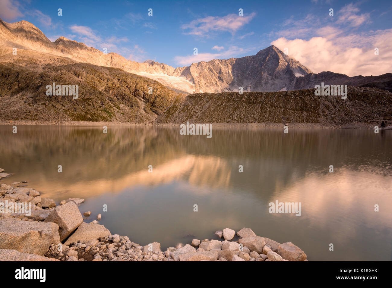 Mount Adamello in Adamello park, Brescia province, Lombardy district ...
