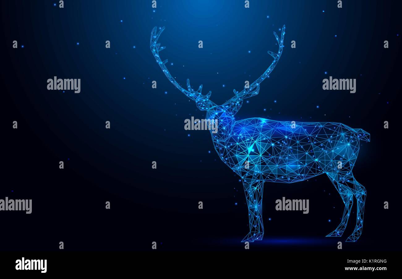 Deer low poly design triangle hi-res stock photography and images - Alamy