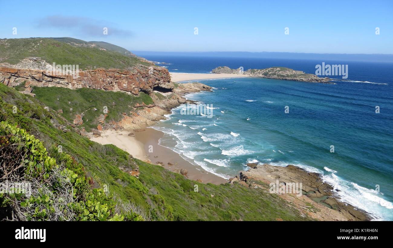 Beach at Robberg nature reserve near Plettenberg bay, Garden Route ...