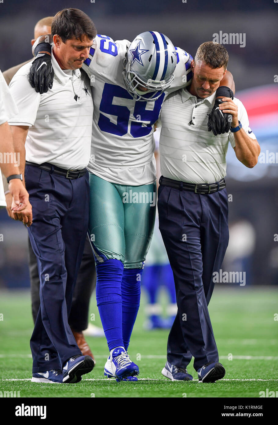 August 26th, 2017:.Dallas Cowboys middle linebacker Anthony Hitchens ...