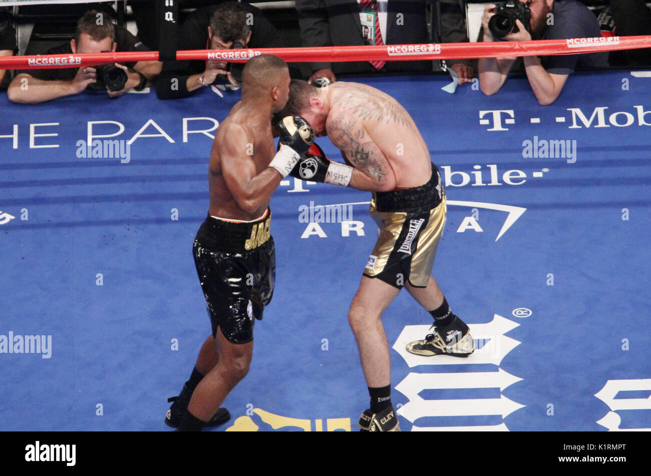 Las Vegas, Nevada, USA. 27th Aug, 2017. Light Heavyweight boxer Badou ...