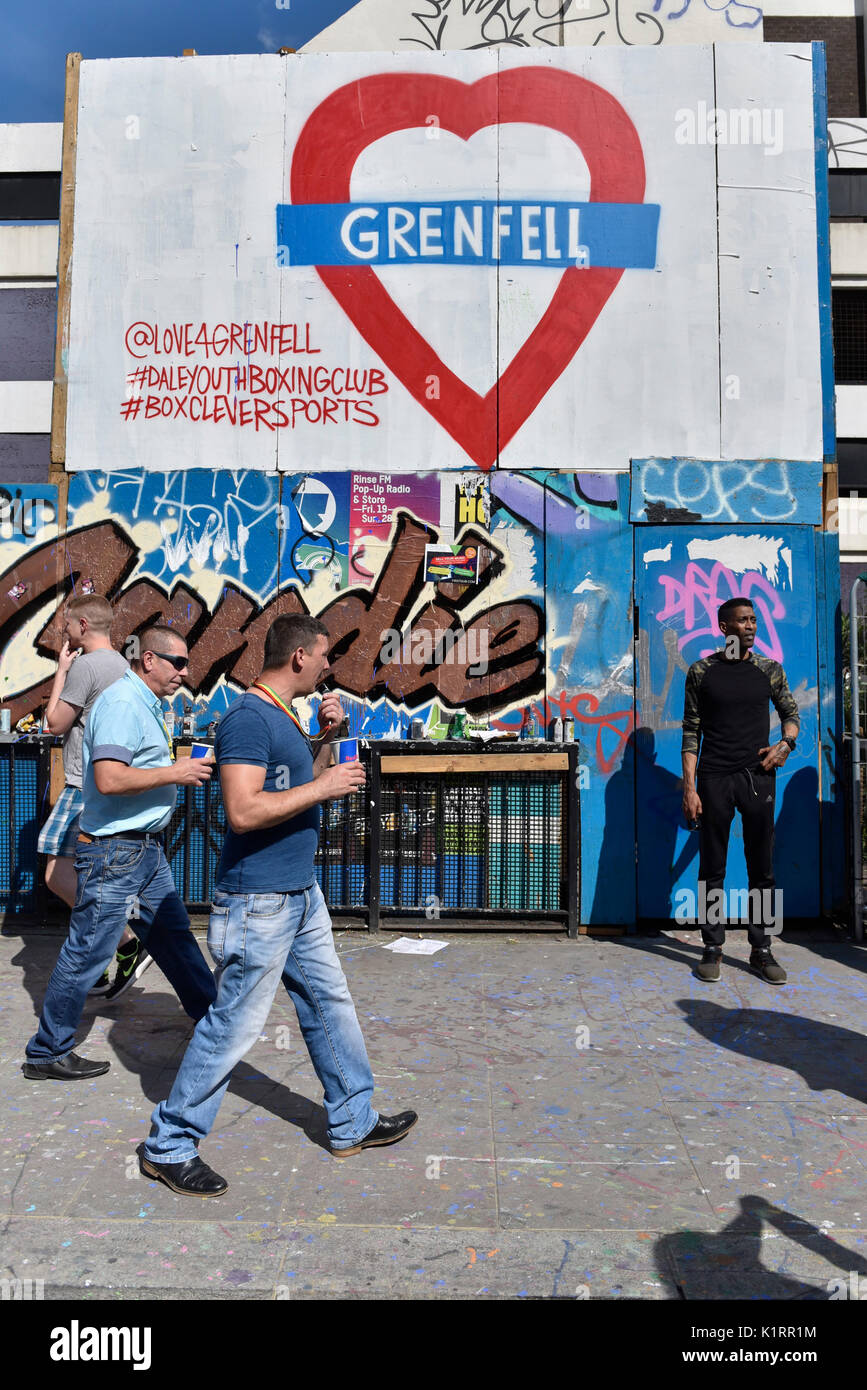 Notting Hill Carnival Grenfell Sign High Resolution Stock Photography ...