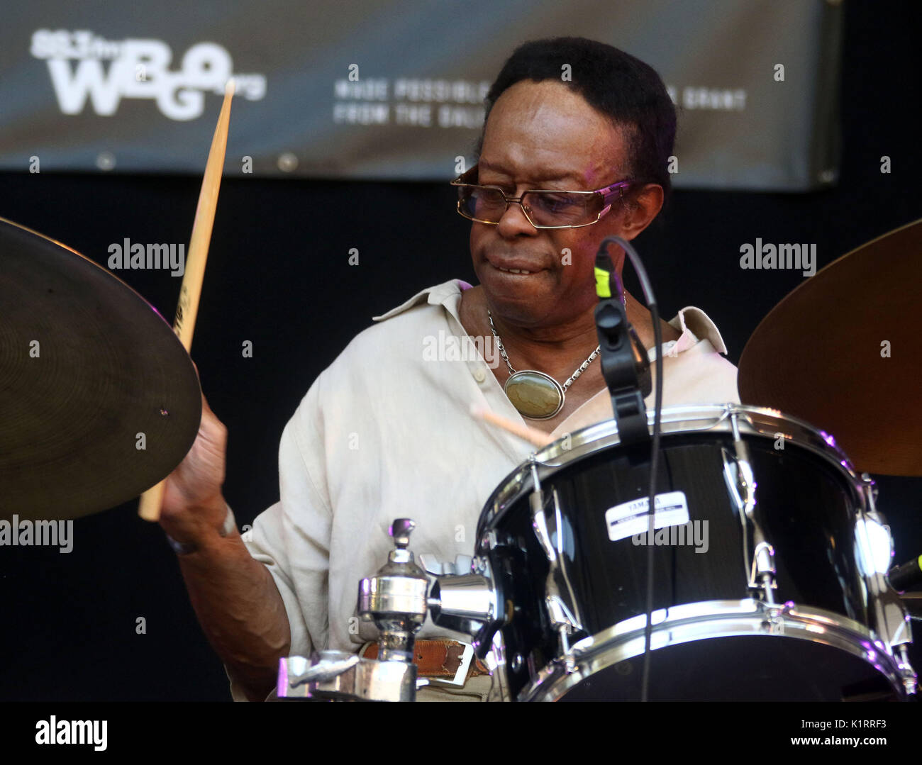 New York, New York, USA. 26th Aug, 2017. Jazz drummer LOUIS HAYES ...