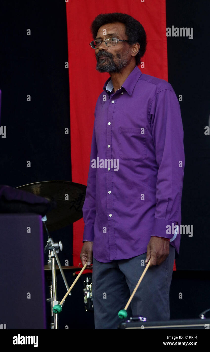 New York, New York, USA. 26th Aug, 2017. Jazz vibraphonist STEVE NELSON ...