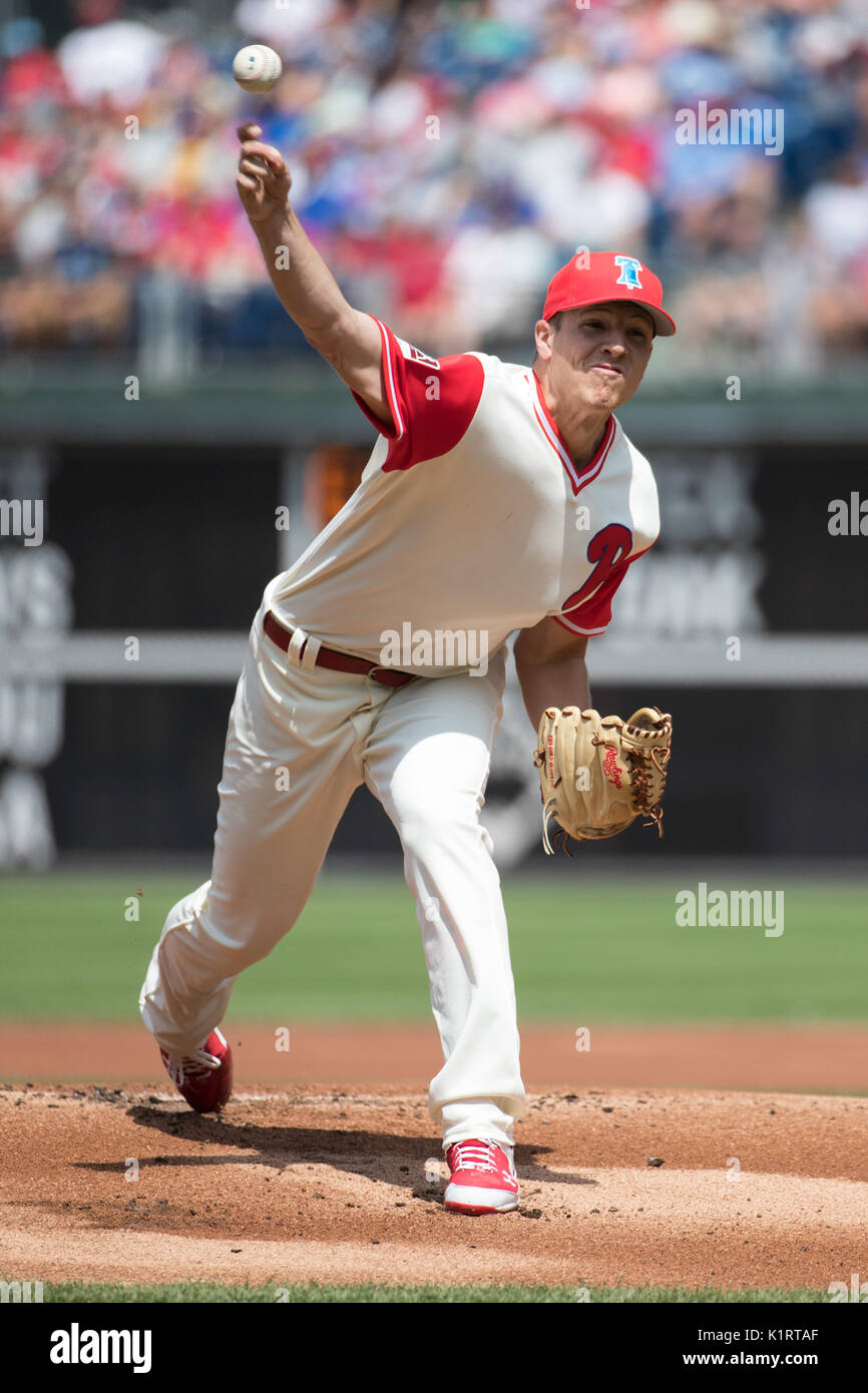 August 27, 2017: Philadelphia Phillies starting pitcher Nick Pivetta ...
