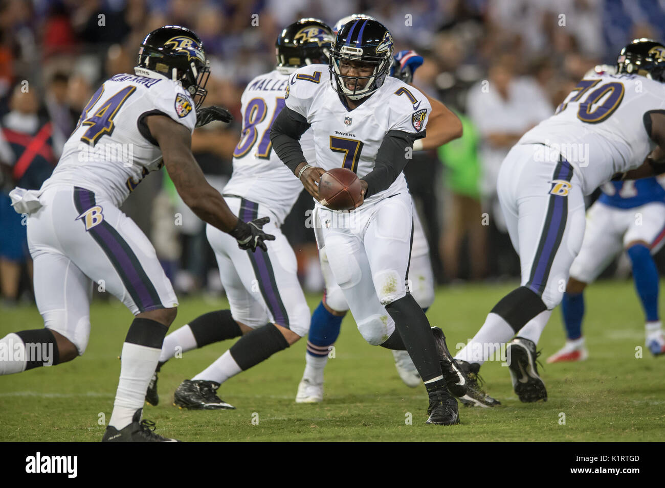 Anaheim, California, USA. 26th Aug, 2017. Quarterback THADDEUS LEWIS (7 ...