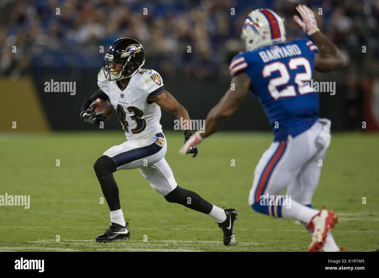 Anaheim, California, USA. 26th Aug, 2017. JAYLEN HILL (43) in action ...