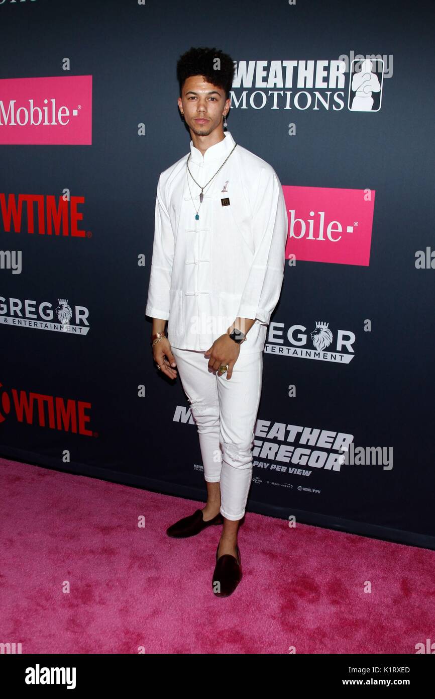 Dominique Columbus at arrivals for Showtime’s Mayweather vs. McGregor ...