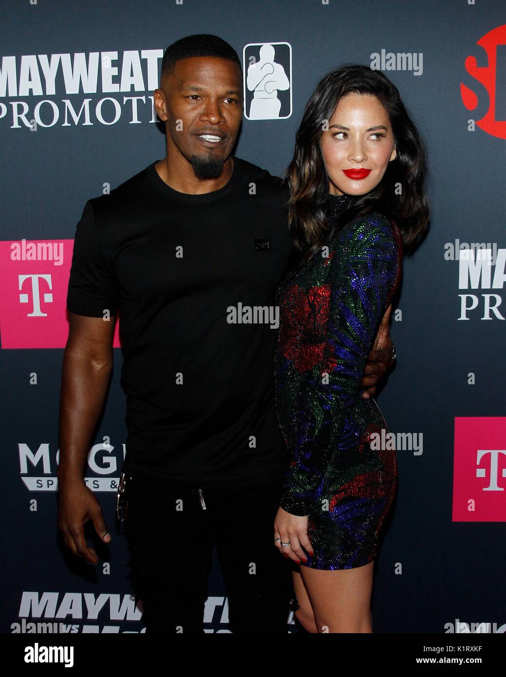 Las Vegas, NV, USA. 26th Aug, 2017. Jamie Foxx, Olivia Munn at arrivals ...