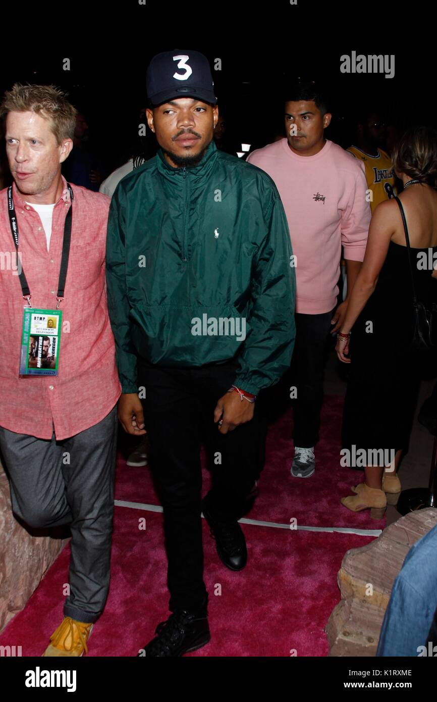 Las Vegas, NV, USA. 26th Aug, 2017. Chance the Rapper at arrivals for ...