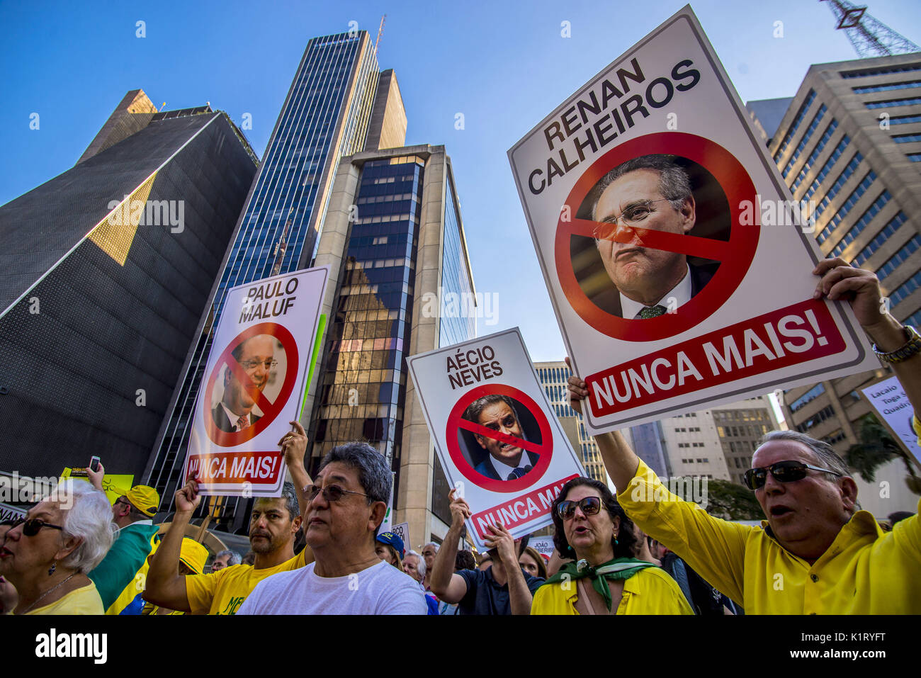 Sao Paulo, Brazil. 28th August, 2017. With less adhesion than at the time of the impeachment of ...