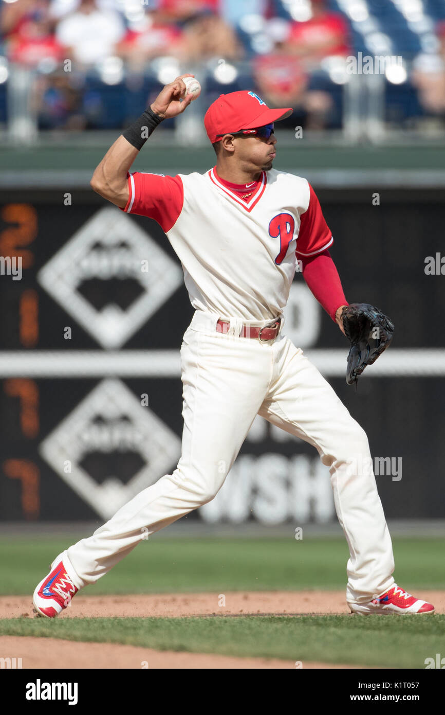 August 27, 2017: Philadelphia Phillies second baseman Cesar Hernandez ...