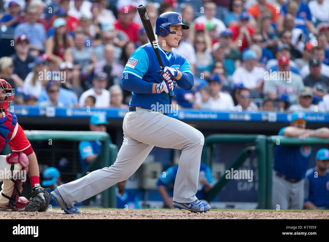 August 27, 2017: Chicago Cubs first baseman Anthony Rizzo (44) in ...