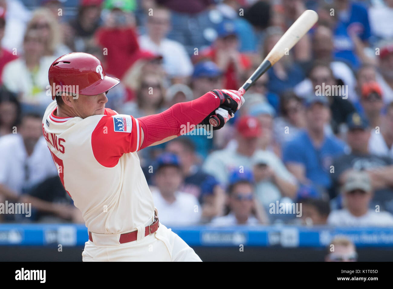 August 27, 2017: Philadelphia Phillies left fielder Rhys Hoskins (17 ...