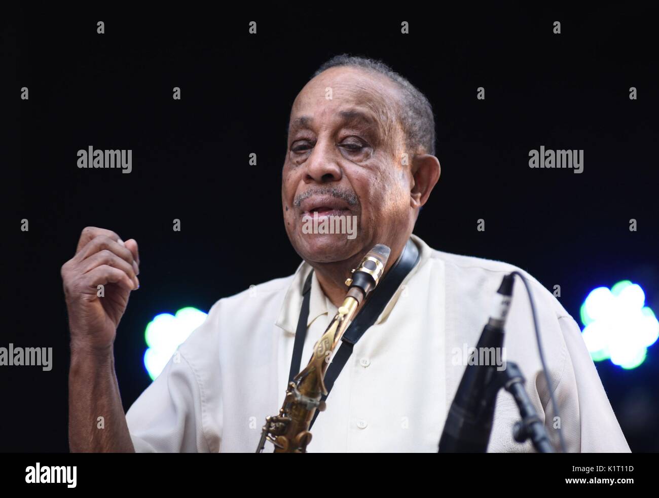 New York, NY, USA. 27th Aug, 2017. Lou Donaldson in attendance for 25th ...