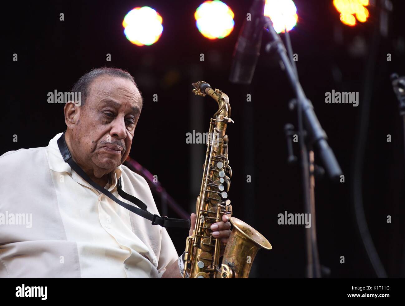 New York, NY, USA. 27th Aug, 2017. Lou Donaldson in attendance for 25th ...