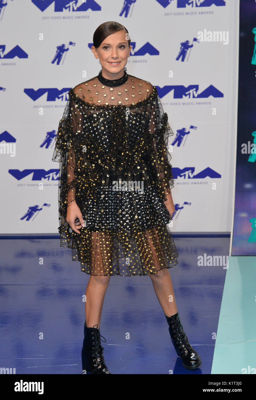 Los Angeles, USA. 27th Aug, 2017. Millie Bobby Brown at the 2017 MTV ...