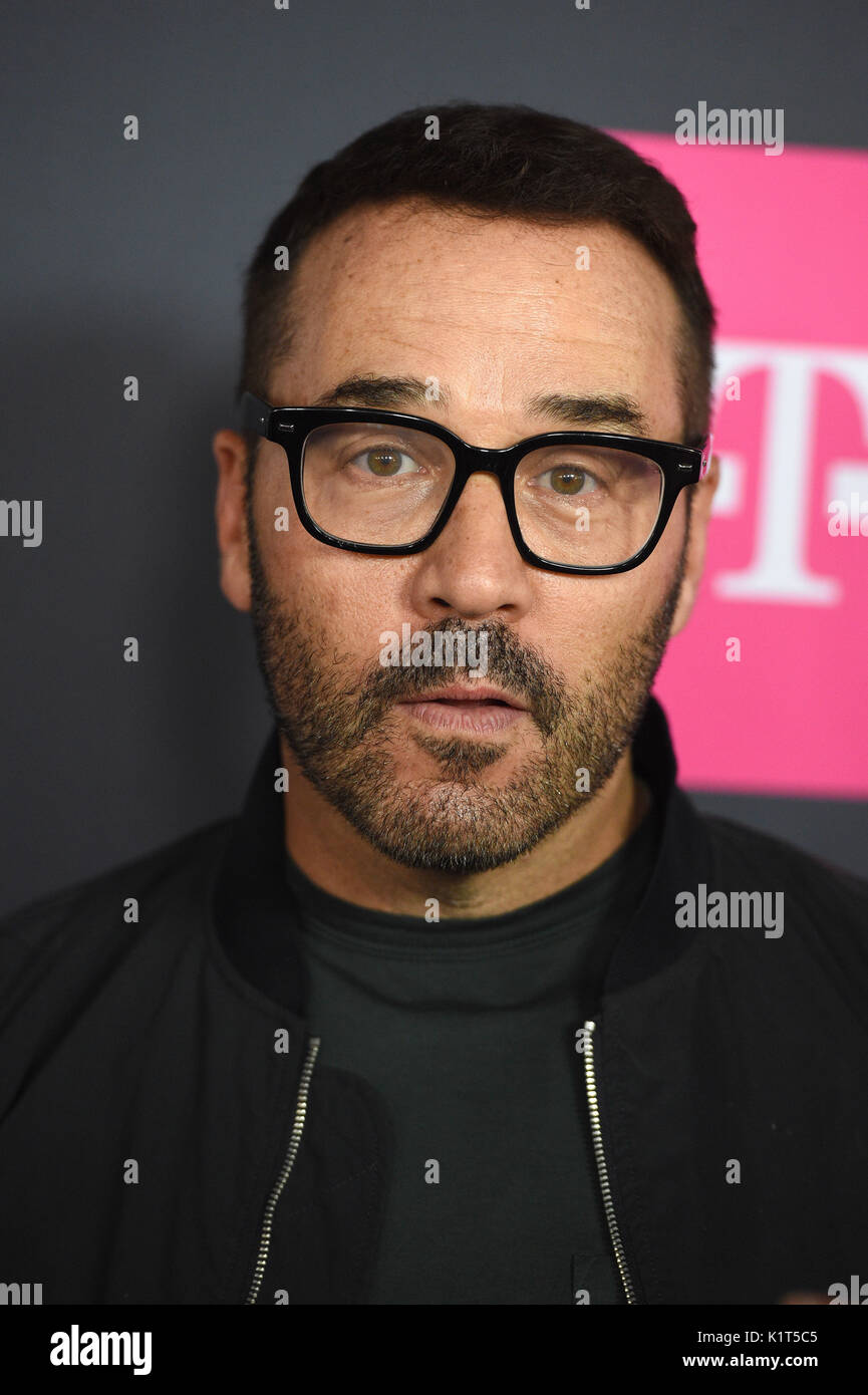 Jeremy Piven attends the Floyd Mayweather Jr v Conor McGregor fight at ...