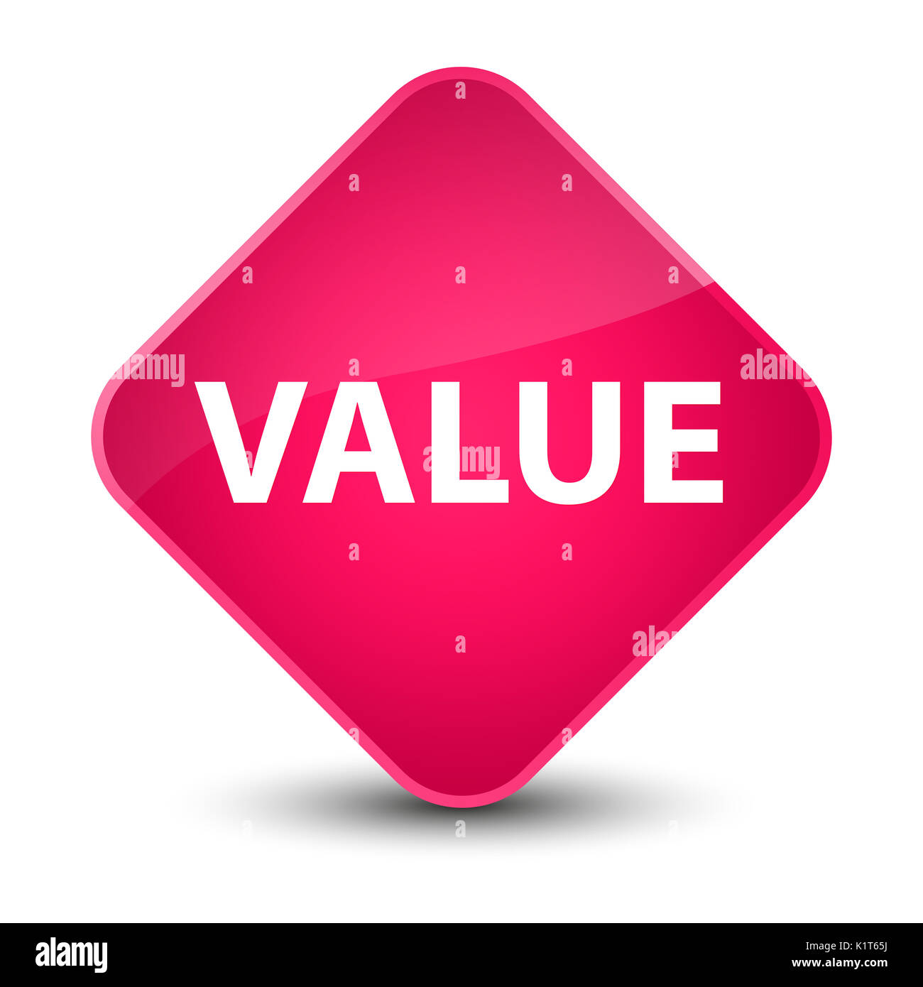Value isolated on elegant pink diamond button abstract illustration ...