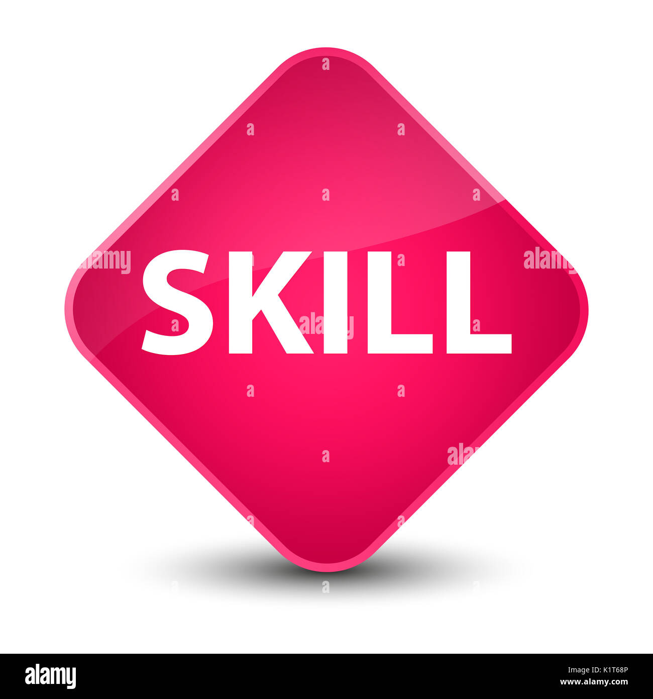 Skill isolated on elegant pink diamond button abstract illustration ...