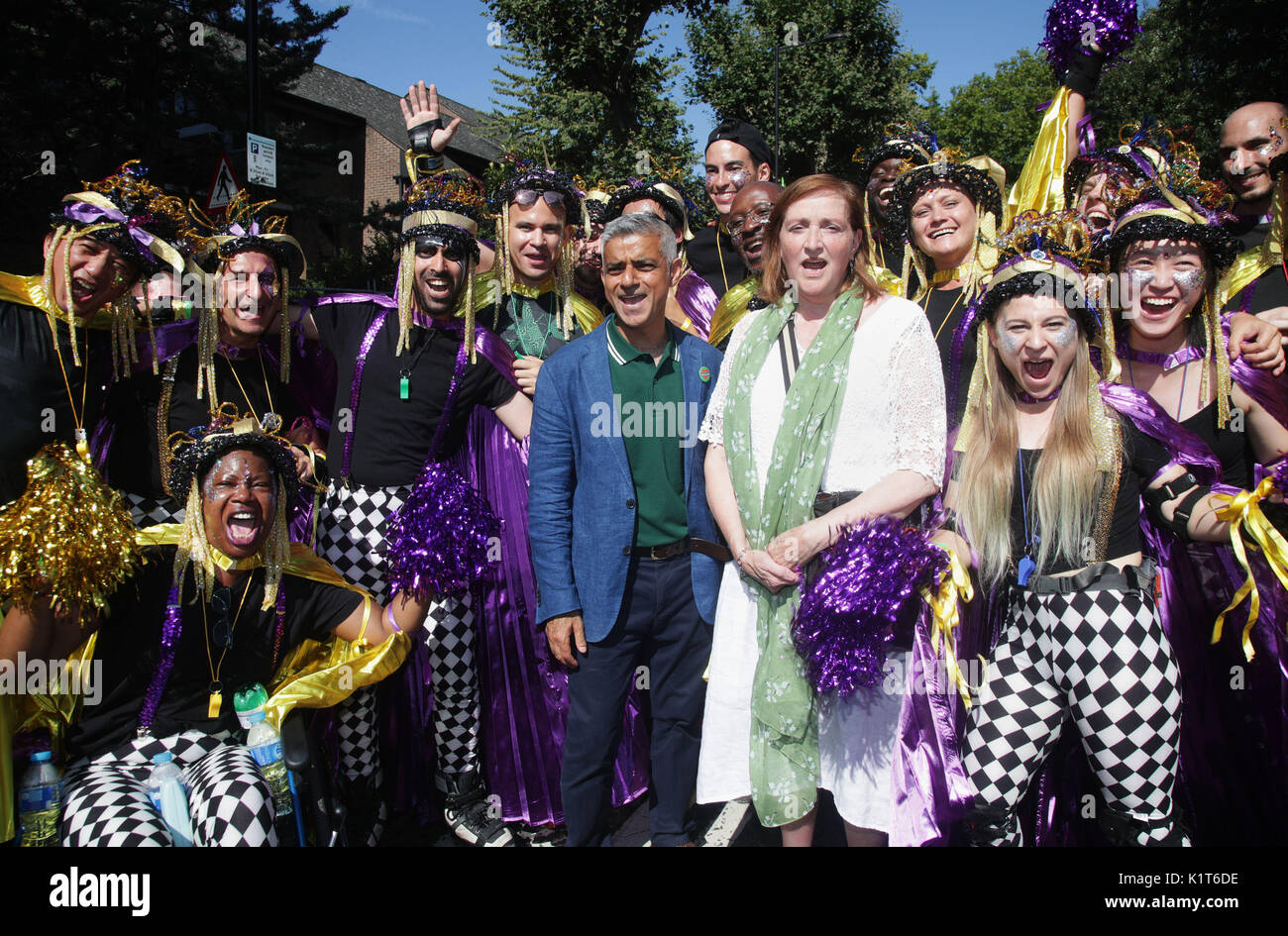 Mayor of London Sadiq Khan and Kensington MP Emma Dent Coad with ...
